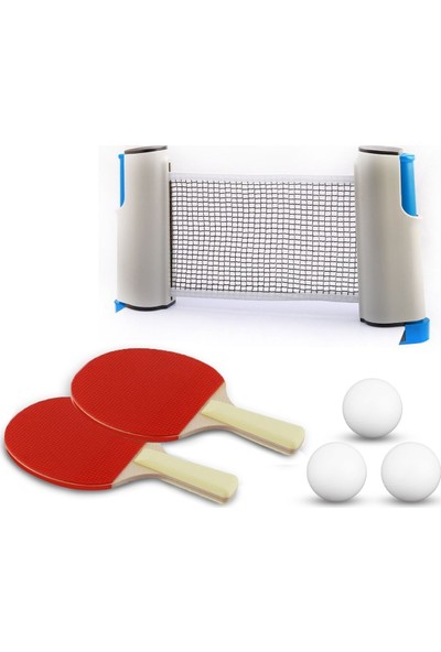 Kitchen Beauty Masa Tenisi File Seti Açılır Kapanır Ayarlı File 2 Adet Raket + 3 Adet Pinpon Topu Her Masaya Uyumlu Kitchen Beauty Masa Tenisi File Seti Açılır Kapanır Ayarlı File 2 Adet Raket + 3 Adet Pinpon Topu Her Masaya Uyumlu