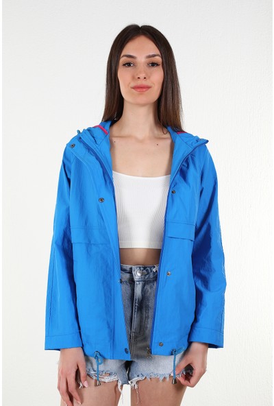 Brendon Kadın Mevsimlik Trençkot Y256 Sax/royalblue 21S32000256 Brendon Kadın Mevsimlik Trençkot Y256 Sax/royalblue 21S32000256