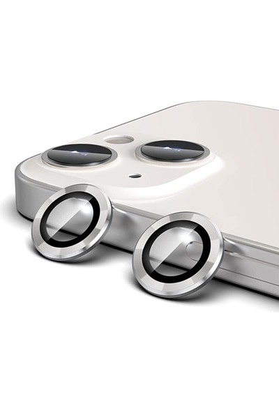 Desingshop Iphone 13 ve 13 Mini Uyumlu Kamera Lens Koruyucu Beyaz Renk Desingshop Iphone 13 ve 13 Mini Uyumlu Kamera Lens Koruyucu Beyaz Renk