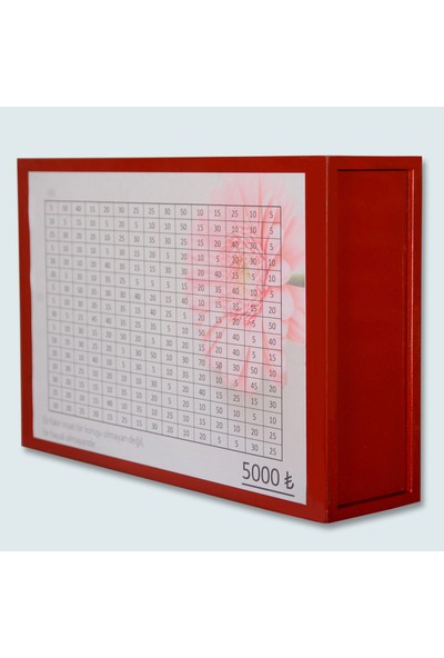 Parabox Ahşap Kumbara Para Biriktirme Kutusu