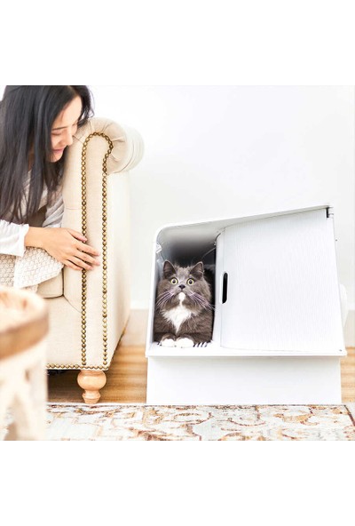 Petkit Beyaz Ev Kedi Tuvaleti (Türkiye Resmi Distribütör Garantili) Petkit Beyaz Ev Kedi Tuvaleti (Türkiye Resmi Distribütör Garantili)