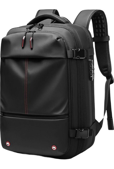 Outwalk Unisex Şifreli Kilitli Çok Cepli Sırt Çantası - Siyah (Yurt Dışından) Outwalk Unisex Şifreli Kilitli Çok Cepli Sırt Çantası - Siyah (Yurt Dışından)