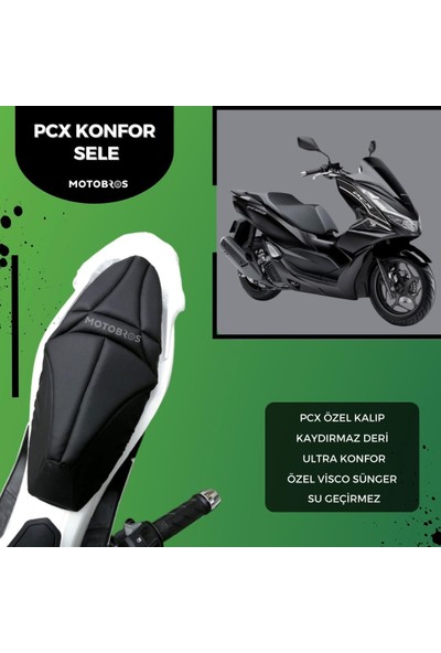 Motobros Honda Pcx Özel Kalıp Visco Süngerli Ultra Konforlu Konfor Sele Motobros Honda Pcx Özel Kalıp Visco Süngerli Ultra Konforlu Konfor Sele