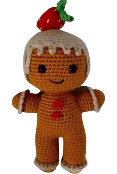 Oyuncak Park Kurabiye Adam Amigurumi Organik Oyuncak