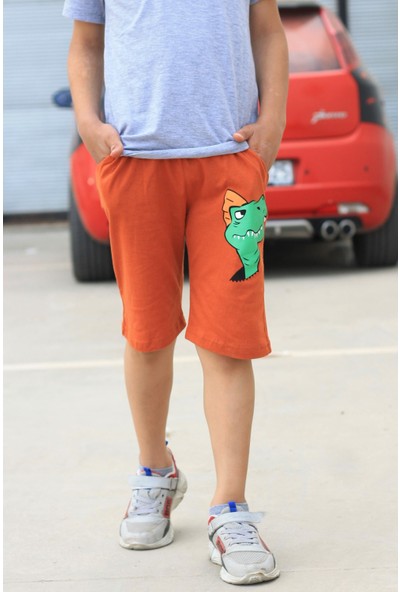 Çiggo Kids Minik Dinozor Baskılı Günlük Erkek Çocuk Trend Penye Şort Çiggo Kids Minik Dinozor Baskılı Günlük Erkek Çocuk Trend Penye Şort