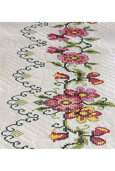 More Home Çift Kişilik % 100 Pamuklu Pike Takımı 240 x 260 Başlık Kısmı İğne Oyalı More Home Çift Kişilik % 100 Pamuklu Pike Takımı 240 x 260 Başlık Kısmı İğne Oyalı