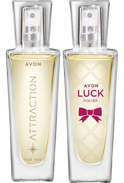 Avon Attraction Kadın Parfüm Edp 30 Ml. ve Luck Kadın Parfüm Edp 30 Ml. Paketi Avon Attraction Kadın Parfüm Edp 30 Ml. ve Luck Kadın Parfüm Edp 30 Ml. Paketi
