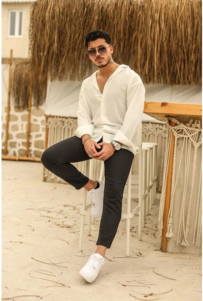 Asilo Yeni Sezon Süper Unisex - Ütü Istemeyen - Ayrobin Gömlek Uzun Kollu Oversize Yazlık Gömlek( Bol Kesim) Asilo Yeni Sezon Süper Unisex - Ütü Istemeyen - Ayrobin Gömlek Uzun Kollu Oversize Yazlık Gömlek( Bol Kesim)