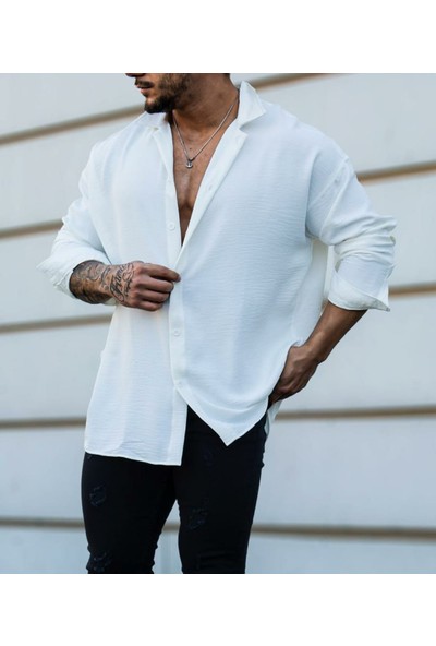 Oversize Ütü Istemez Gömlek