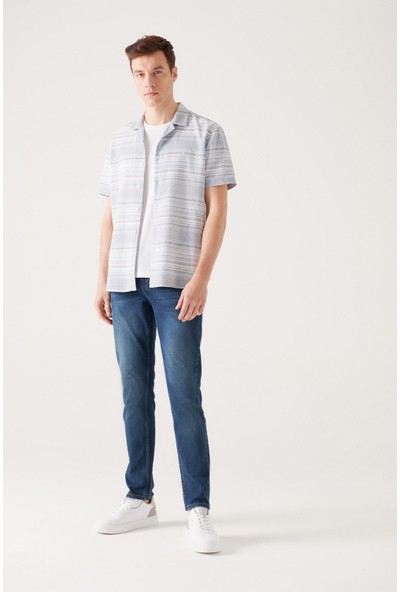 AVVA Slim Fit Jean Pantolon_lacivert