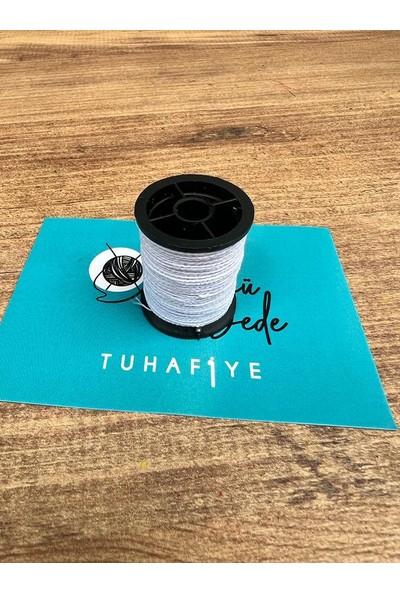 Lastik Ip Makara Beyaz Lastik Ip Makara Beyaz