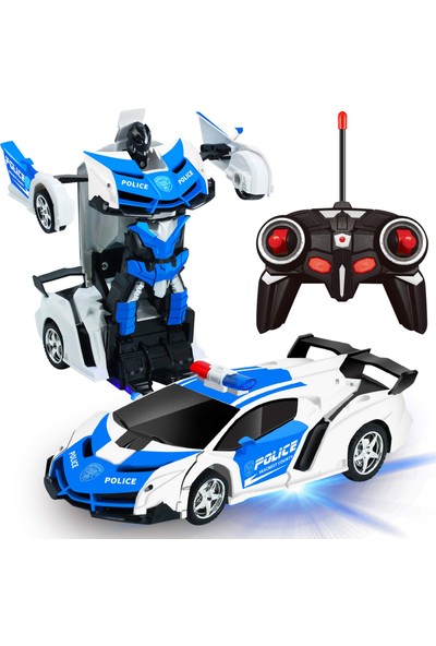 Mj Toys Oyuncak Uzaktan Kumandalı Transformers Tarzı Robota Dönüşen Oyuncak Araba Ferrari Polis Mj Toys Oyuncak Uzaktan Kumandalı Transformers Tarzı Robota Dönüşen Oyuncak Araba Ferrari Polis