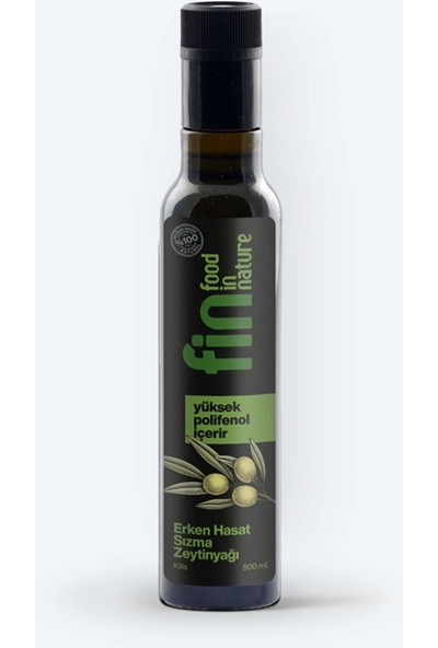 Fin Yüksek Polifenollü Zeytinyağı 500 ml