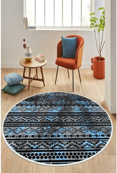 Napoli Home Dijital Baskılı Kaymaz Taban Yıkanabilir Yuvarlak Salon Halısı ve Mutfak Halısı NHY-HY-1280 Napoli Home Dijital Baskılı Kaymaz Taban Yıkanabilir Yuvarlak Salon Halısı ve Mutfak Halısı NHY-HY-1280