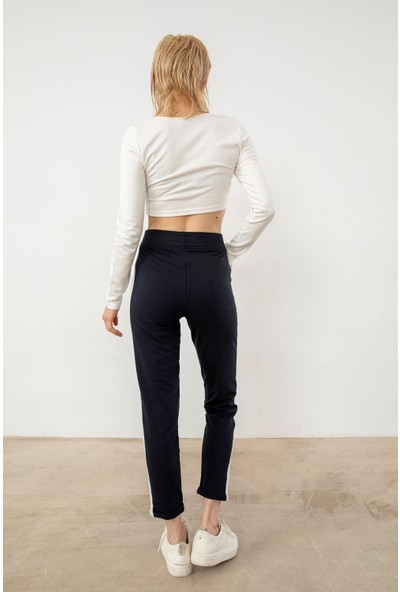 Foremia Yanı Şeritli Eşofman Altı-Lacivert