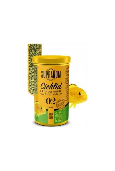 Supranom Cichlid Balık Yemi Green Granul 250 ml Supranom Cichlid Balık Yemi Green Granul 250 ml