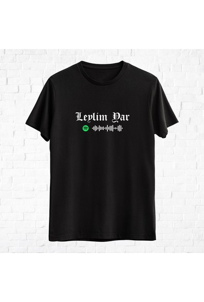 Spotify Qr Code Leylim Yar Baskılı - Yazlık Kısa Kol Tshirt Spotify Qr Code Leylim Yar Baskılı - Yazlık Kısa Kol Tshirt