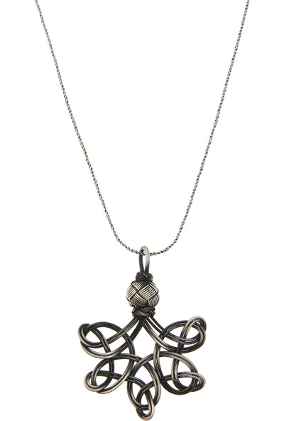 8K Tasarım Kazaziye El Sanatı Gümüş Kolye