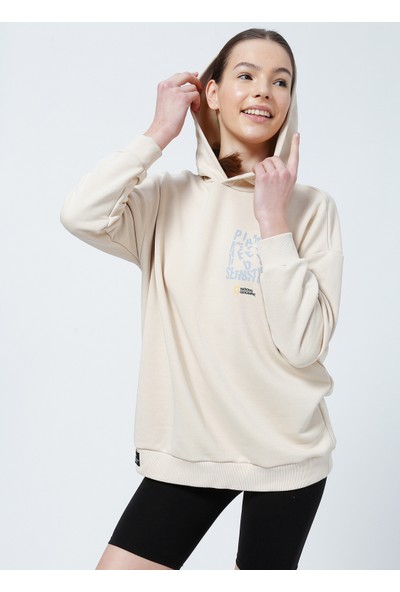 National Geographic Sweatshirt, Xl, Bej