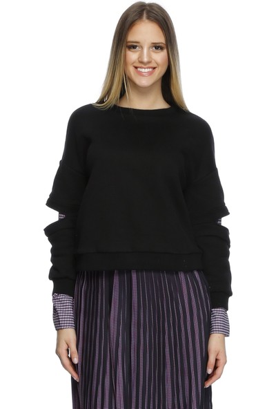 Cubic Kol Detaylı Sweatshirt