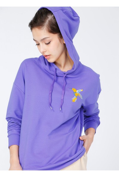 Fabrika Alan Mor Kadın Sweatshirt