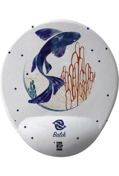 Balık Burç Bilek Destekli Mousepad Balık Burç Bilek Destekli Mousepad