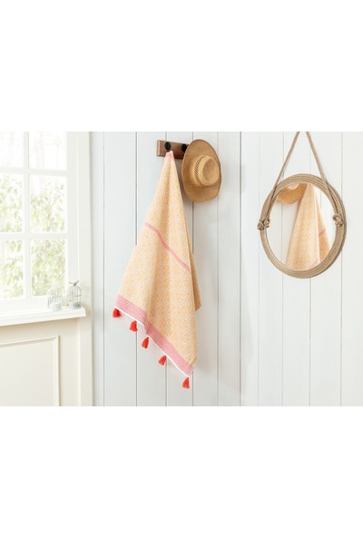 Madame Coco Blancheur Jakarlı Peştamal - Sarı Madame Coco Blancheur Jakarlı Peştamal - Sarı