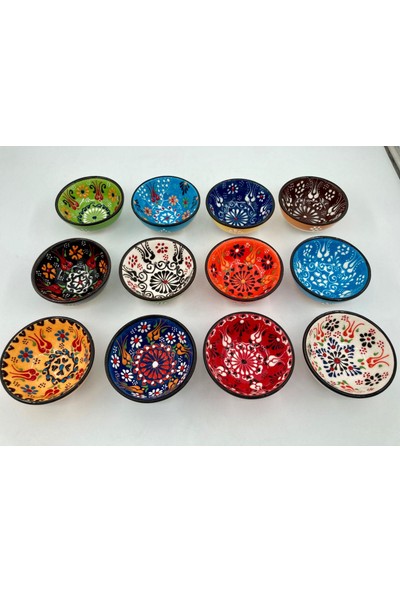 12'li Çini Kase Çerezlik 8cm 12'li Çini Kase Çerezlik 8cm