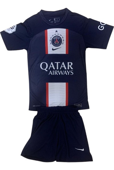 Psg Mbappe 2023 Çocuk Şortlu Takım Lacivert Paris