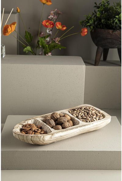 Doreline Pavlonya Ağacı, 3 Bölmeli Çerezlik, Dekoratif Sunum Tabağı Doreline Pavlonya Ağacı, 3 Bölmeli Çerezlik, Dekoratif Sunum Tabağı