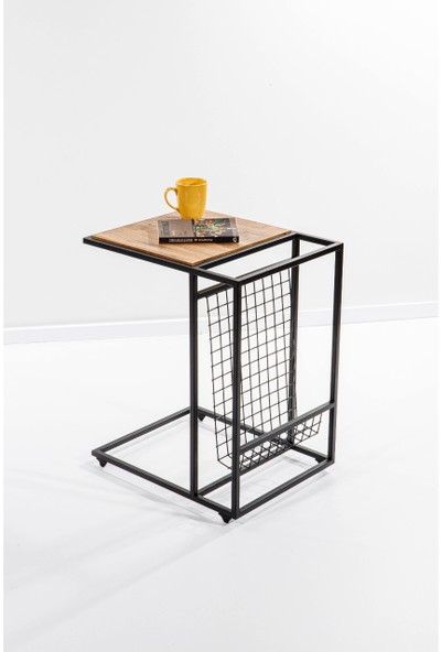 Saha Möble Gazetelik Yan Sehpa - Atlantik Çam