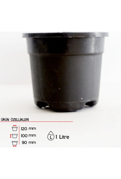 Savis Yuvarlak Üretim Saksısı 1 Lt