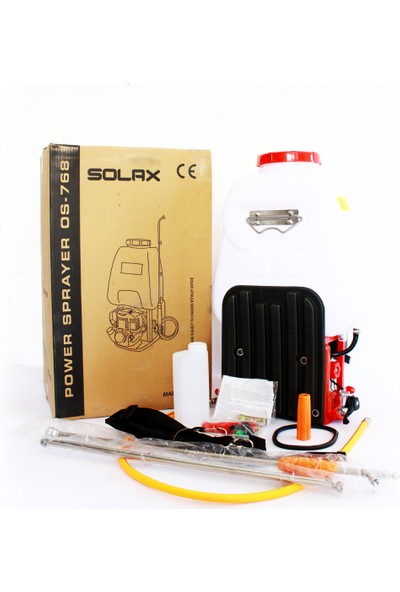 Solax OS-768 Benzinli Motorlu Püskürtme Makinesi 25 Lt Solax OS-768 Benzinli Motorlu Püskürtme Makinesi 25 Lt