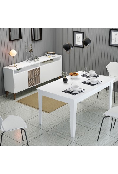 Variant Mobilya Variant Milan Yemek Odası Takımı - Beyaz / Beyaz Variant Mobilya Variant Milan Yemek Odası Takımı - Beyaz / Beyaz