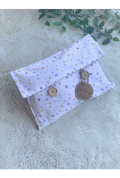 Lily Tongo Bebek Alt Açma Organizer Bakım Çantası %100 Pamuklu