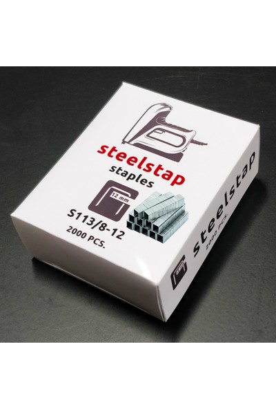 Steel Vonroc Elektrikli Zımba Uyumlu 12MM Zımba Teli - 2000 Adet (S113/8-12VE) Steel Vonroc Elektrikli Zımba Uyumlu 12MM Zımba Teli - 2000 Adet (S113/8-12VE)