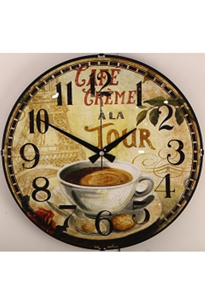 Lorin Ahşap Görsel Baskılı Duvar Saati Lorin Ahşap Görsel Baskılı Duvar Saati