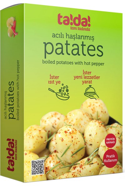 Tada Acılı Haşlanmış Patates 400 gr