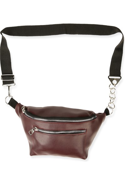 Atılgan Grp 2 Gözlü Zincir Askılı Kadın Bel ve Göğüs Çantası