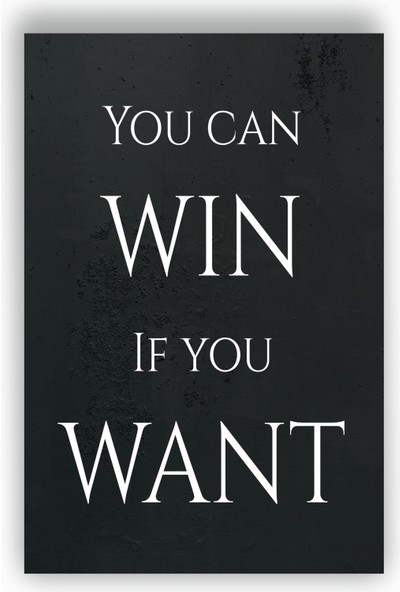 Şekerci Sokağı Ilham Veren Alıntılar You Can Win Ahşap Poster Şekerci Sokağı Ilham Veren Alıntılar You Can Win Ahşap Poster