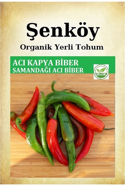 Şenköy Yerli Çok Acı Biber Tohumu Doğal Ata Samandağı Kapya Biber Tohumu Pakette 10 gr 1500 Ad. Şenköy Yerli Çok Acı Biber Tohumu Doğal Ata Samandağı Kapya Biber Tohumu Pakette 10 gr 1500 Ad.