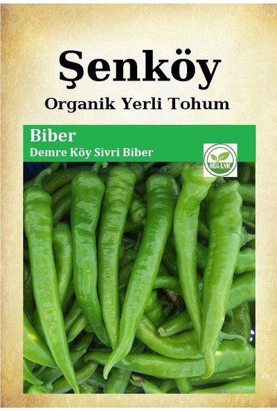 Şenköy Yerli Demre Sivri Biber Tohumu Doğal Ata Yeşil Sivri Biber Tohumu Pakette 10 gr 1500 Tohum Şenköy Yerli Demre Sivri Biber Tohumu Doğal Ata Yeşil Sivri Biber Tohumu Pakette 10 gr 1500 Tohum