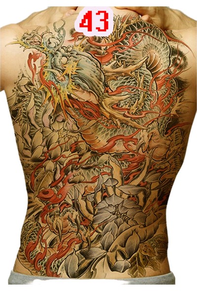 Janae Suya Dayanıklı Tam Vücut Geçiçi Dövme - Siyah (Yurt Dışından)