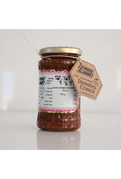 Amesia Kuru Domates Ezmesi Acı 370 G. Amesia Kuru Domates Ezmesi Acı 370 G.