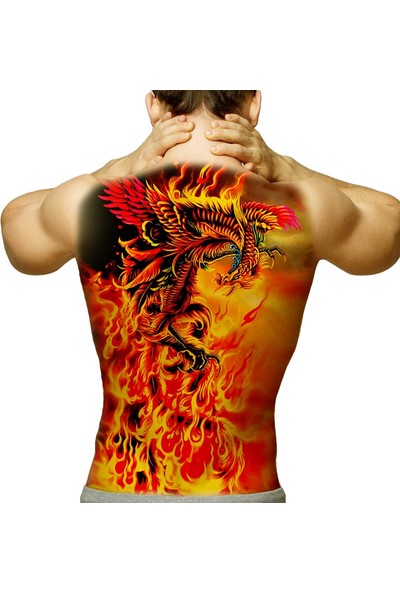 Janae Suya Dayanıklı Tam Vücut Geçiçi Dövme - Siyah (Yurt Dışından)