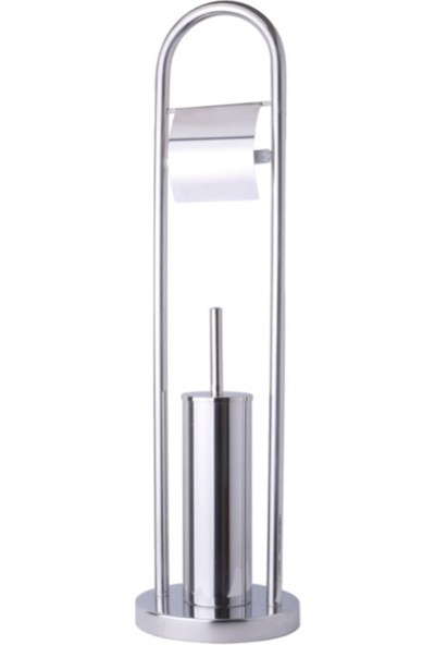 Maxıflow Krom Ayaklı Klozet Fırçası 80 cm Ss 430 - 13398 Maxıflow Krom Ayaklı Klozet Fırçası 80 cm Ss 430 - 13398