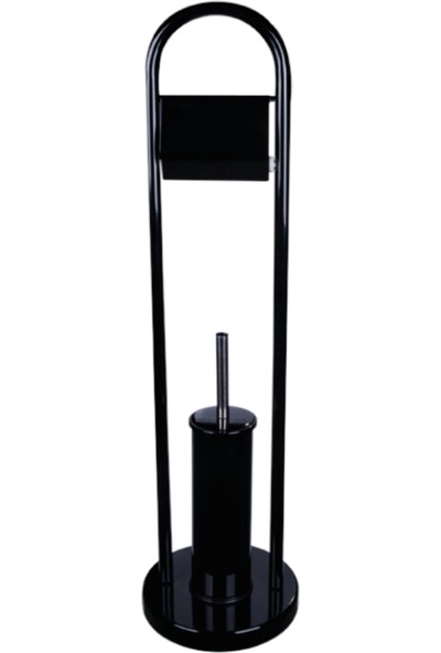 Maxiflow Siyah Ayaklı Wc Fırçalık Seti 80 cm - 28803 Maxiflow Siyah Ayaklı Wc Fırçalık Seti 80 cm - 28803