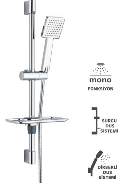 Maxiflow Sürgülü Barcelona Duş Seti - 27663 Maxiflow Sürgülü Barcelona Duş Seti - 27663