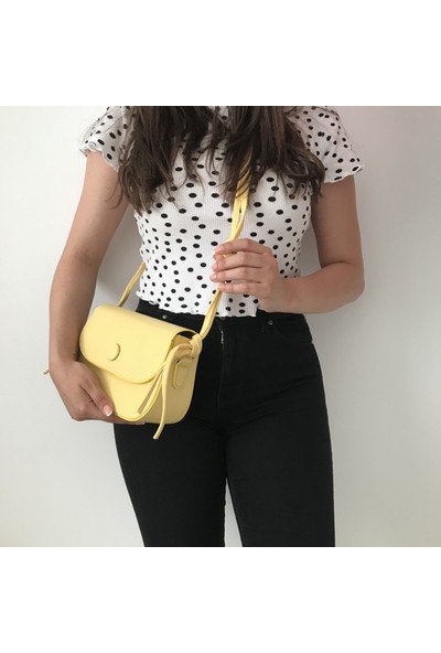 Düğüm Detaylı El ve Omuz Çantası