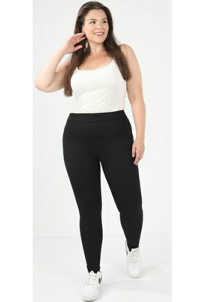 Te&te Büyük Beden Çelik Interlok Yüksek Bel Toparlayıcı Tayt